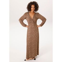 Aniston Casual Damen Aniston CASUAL Maxikleid mit raffiniertem Knoten am Dekollet&eacute; 42, N-Gr