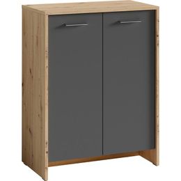 ByLiving Schuhkommode &raquo;Ben&laquo; Breite 63 cm, mit 2 T&uuml;ren braun Holzwerkstoff B/H/T: 63cm x 83cm x 35cm, 2 Stk.
