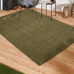 LUXOR living Teppich &raquo;Patio, LAGERR&Auml;UMUNG&laquo; rechteckig 3 mm H&ouml;he Kurzflor, meliert, In- und Outdoor geeignet, f&uuml;r Balkon & Terrasse gr&uuml;n Kunstfaser B :