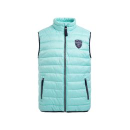 CAMP DAVID Herren Steppweste, gr&uuml;n, Gr. M, bedruckt, Steppware, Material: 100% Polyester, Futter: 100% Polyester, F&uuml;llung: 100% Polyester, Westen,