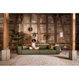 W.Schillig 4-Sitzer &raquo;around-the-block Mega Sofa, viel Platz, Breite 300cm, bequem&laquo; mit eleganter Biese, mit Federkern gr&uuml;n Longlife Xtra-Leder Z69: 