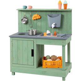 Muddy Buddy Outdoor-Spielk&uuml;che &raquo;Mud Expert, eukalyptus&laquo; braun Holz Einheitsgr&ouml;&szlig;e