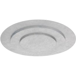 Globo LIGHTING LED Deckenleuchte &raquo;HEDA&laquo; LED-Modul 1 Stk. Warmwei&szlig; Deckenlampe, Wohnbereich, Schlafzimmer silber 1, &Oslash; 49cm H: 7,5cm, 1 Stk.