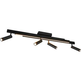 Trio Leuchten LED Deckenleuchte &raquo;ZENO ausziehbare LED Deckenlampe mit 4 verstellbaren Spots dimmbar CCT&laquo; LED-Board 1 Stk. warmwei&szlig; - kaltwei&szlig; getrennt