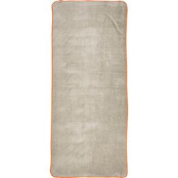 done. Saunatuch &raquo;Kuuma&laquo; Uni-Farben, farblich abgesetzter Abschluss-Saum, Frottier-Innenseite grau Velours, Obermaterial: 100% Baumwolle B/L: 