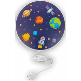 Niermann Wandleuchte &raquo;Weltall, Kinderlampe, Kinderzimmer&laquo; E14 1 Stk. bruchsicheres Geh&auml;use bunt 1, &Oslash; 25cm, 1 Stk.