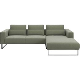 Musterring Ecksofa &raquo;JUSTB! PM100, stilvoller Lounge-Komfort von &laquo; Kollektion Bettina Zimmermann, optionaler Sitzvorzug & Fu&szlig;-Auswahl gr&uuml;n 85% Polyester, 15% 