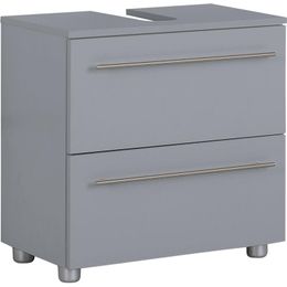 Optifit Waschbeckenunterschrank &raquo;Bern&laquo; blau Holzwerkstoff basalt, B/H/T: 60cm x 58,7cm x 34,6cm, Schubladen: 2 Stk., Komplettausf&uuml;hrung