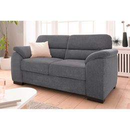 Sit & More sit&more 2-Sitzer &raquo;Montego, B: 168 cm&laquo; mit Federkern grau Luxus-Microfaser (90% Polyester, 10% Polyamid);Struktur (100% Polyester);Luxus-Microfaser 