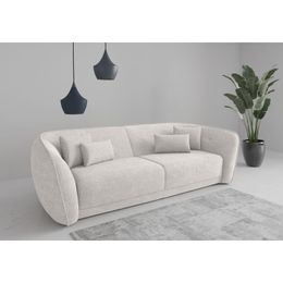 Sit & More sit&more Big-Sofa &raquo;Neapel&laquo; beige 100% Polyester B/H/T: 290cm x 86cm x 121cm, Flachgewebe, ohne Kissen