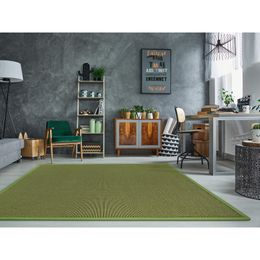 Dekowe Sisalteppich &raquo;Mara S2 mit Bord&uuml;re Spezial&laquo; rechteckig 5 mm H&ouml;he 100% Sisal, auch als L&auml;ufer, Wohnzimmer gr&uuml;n Sisal B : 65cm 1 Stk., 5mm, L: 120cm