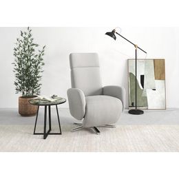 Sit & More sit&more TV-Sessel &raquo;Grenoble, inkl. Kopfteilverstellung&laquo; wahlweise mit 2 Motoren, Akku & Aufstehhilfe silber Struktur weich, elektrisch verstellbar,