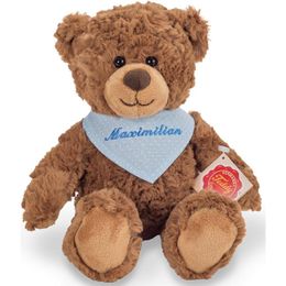HERMANN TEDDY ORIGINAL Kuscheltier &raquo;Teddy braun mit blauem Halstuch, 30 cm&laquo; mit individueller Bestickung braun Einheitsgr&ouml;&szlig;e Kuscheltier
