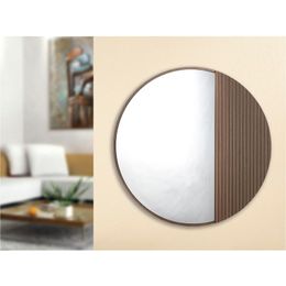 Casablanca by Gilde Wandspiegel &raquo;Spiegel "Living"&laquo; braun MDF B/H/T: 70cm x 70cm x 2,5cm