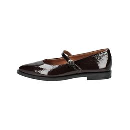 Paul Green Damen Riemchenballerina "Paul Green Ballerinas Leder", Gr. 37moro lack, Leder, Schuhe