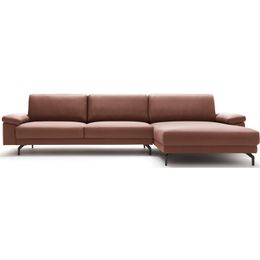 Creation BY ROLF BENZ Ecksofa &raquo;CR.450 elegantes Designsofa mit hohem Sitzkomfort&laquo; braun B/H/T: 294cm x 95cm x 178cm, Leder OSKAR, Recamiere rechts