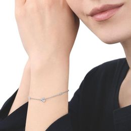 Tom Tailor Damen Tom Tailor Armband &raquo;Schmuck Geschenk Silber 925 Herz&laquo; mit Zirkonia (synth.) 20cm, Silber 925 (Sterlingsilber)