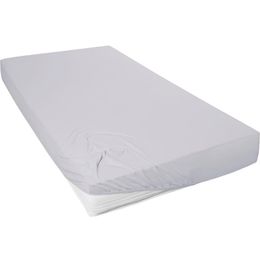 Primera Bettlaken &raquo;HANS der Frische&laquo; hygienefinish, saugt Mikroben wie Pilze und Schimmel auf wei&szlig; Baumwoll-Jersey, Obermaterial: 100% Baumwolle B/L: 190cm x 
