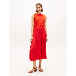 Tommy Hilfiger Damen Strickkleid &raquo;5X2 SLASH-NK MIX MEDIA DRS&laquo; Ohne Taschen mit feinen Rippen L (42/44), N-Gr