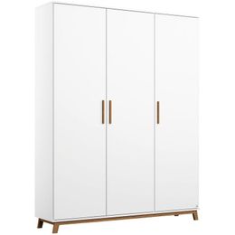 Rauch Dreht&uuml;renschrank &raquo;Kleiderschrank Schrank Garderobe W&auml;scheschrank Schlafzimmer CARLSSON&laquo; Breiten: 92/136/181 cm, H&ouml;he 203 cm, Griffe und F&uuml;&szlig;e in 