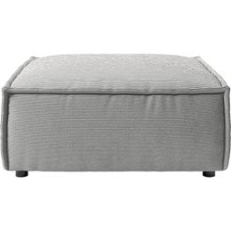 3C Candy Polsterhocker &raquo;Matteo&laquo; passend zu "Matteo", in Cord- und Feincordbezug silber 95% Polyester, 5% Nylon B/H/T: 95cm x 40cm x 95cm, Feincord