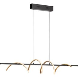 JUST LIGHT Pendelleuchte &raquo;EMANDA&laquo; LED-Board 1 Stk. Warmwei&szlig; LED, dimmbar, Switchmo, Comfort Lift, Memory, nach Trennung vom Netz schwarz 1, &Oslash; 0cm H: 