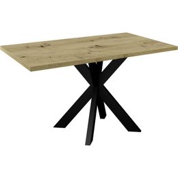 M&auml;usbacher Esstisch &raquo;Big System Metall&laquo; Metallgestell in Stern-Form braun B/H/T: 160cm x 78cm x 90cm