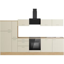 KOCHSTATION K&uuml;chenzeile &raquo;KS-Sion&laquo; Breite 330 cm, schnelle Montage mit OPTIsnap, wahlweise mit E-Ger&auml;ten B/H/T: 330cm x 186cm x 60cm, ohne E-Ger&auml;te