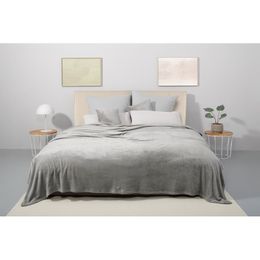OTTO home Tagesdecke &raquo;Desner3&laquo; mit Cashmere-Touch, viele Farben erh&auml;ltlich, Decke ab 140x210 cm grau Polyester B/L: 240cm x 250cm
