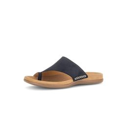 Gabor Damen Zehentrenner Sommerschuh, Schlupfschuh mit modischem Zehenring schwarz 44