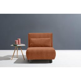 ell+ell ell + ell Schlafsofa &raquo;Minou&laquo; orange B/H/T: 85cm, Mit Relaxfunktion, Gel-Sandwichpolster