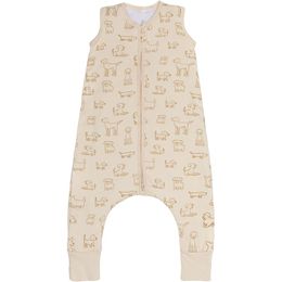 fillikid Babyschlafsack &raquo;mit Beinen, TOG 0,5&laquo; f&uuml;r den Sommer und Raumtemperatur &uuml;ber 24&deg; beige 92, Rei&szlig;verschlussmitte Babyschlafsack