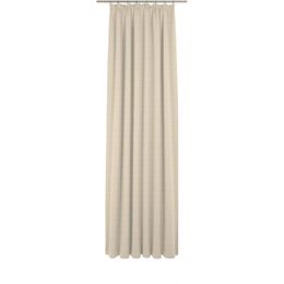 WIRTH Vorhang &raquo;Berwick&laquo; Kr&auml;uselband 1 Stk. tlg. gold Jacquard, Baumwolle, Polyester 145cm, Kr&auml;uselband, 132cm