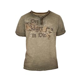 HANGOWEAR Herren T-Shirt "T-Shirt FRIEDRICH", gr&uuml;n, Gr. S, Obermaterial: 100% Baumwolle CO., Shirts