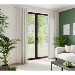 HOMING Gardine &raquo;Lisa&laquo; verdeckte Schlaufen 1 Stk. tlg. Fertigschal beige Obermaterial: 100% Polyester 245cm, verdeckte Schlaufen, 140cm