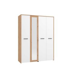 Home Affaire Kleiderschrank &raquo;Varadero, 2 moderne Farbkombinationen mit schwarzen Griffen&laquo; mit 1 Spiegelt&uuml;r, in den Breiten 119 und 157cm, FSC-