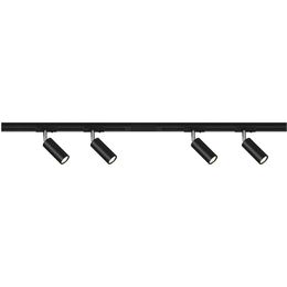 Briloner Leuchten Schienensystem-Sets &raquo;RAIL&laquo; LED-Board 7 Stk. Schienensystem Rail 1,5 m Schwarz 4,5W Decke Wohnzimmer B&uuml;ro K&uuml;che H: 14cm, 7 Stk.