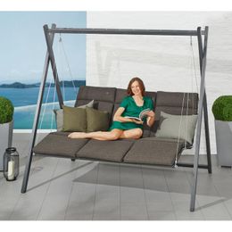 Angerer Hollywoodschaukel &raquo;Relax&laquo; inkl. Auflagen und Zierkissen gr&uuml;n Obermaterial: 100% Polyester. F&uuml;llung: 100% Polyurethan Einheitsgr&ouml;&szlig;e