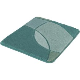 Kleine Wolke Badematte &raquo;Kent, Badvorleger, Badezimmer Teppich&laquo; H&ouml;he 20 mm rutschhemmend beschichtet fu&szlig;bodenheizungsgeeignet Badteppich, modernes Design, Hoch-Tief