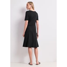 Street One Damen Jerseykleidschwarz, Gr. 34, unifarben, Jersey, 70% Viskose, 25% Polyester, 5% Elasthan, Kleider, aus Viskose
