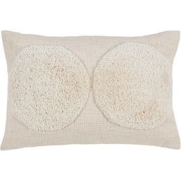 done. Dekokissen &raquo;SUN&MOON&laquo; verspielte Kissenh&uuml;lle im Boho-Stil beige Baumwolle B/L: 40cm x 60cm, 1 Stk.