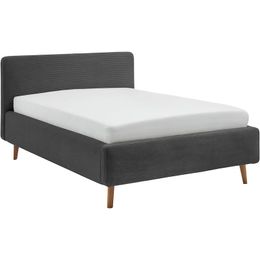 Meise M&ouml;bel meise.m&ouml;bel Polsterbett &raquo;Mattis&laquo; Topseller, wahlweise mit Bettkasten grau Bezug Bett: Cord (100% Polyester) Liegefl&auml;che L&auml;nge B: 200cm x 120cm, Cord 