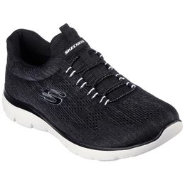 Skechers Damen Slip-On Sneaker &raquo;SUMMITS-FUN FLARE&laquo; Trainingsschuh in veganer Verarbeitung schwarz-wei&szlig; 38