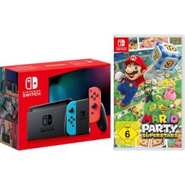 Konsolen-Set inkl. Mario Party Superstars bunt Spieler k&ouml;nnen bis zu acht Switch-Konsolen miteinander verbinden