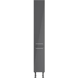 Optifit Apothekerschrank &raquo;Klara&laquo; Breite 30 cm schwarz Holzwerkstoff B/H/T: 30cm x 211,8cm x 58,4cm, T&uuml;ren: 2 Stk.
