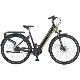 Prophete Unisex &raquo;Geniesser 5.0&laquo; 7 Gang Shimano Nexus Schaltwerk Nabenschaltung Mittelmotor 250 W Pedelec, Elektrofahrrad f&uuml;r Damen und Herren schwarz 