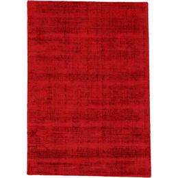 CarpetFine Teppich &raquo;Ava Viskoseteppich&laquo; rechteckig 13 mm H&ouml;he Seidenoptik, leichter Glanz, auch als L&auml;ufer erh&auml;ltlich rot Viskose B : 200cm 1 Stk., 