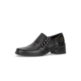 Gabor Damen Pumps Blockabsatz, Slipper mit gl&auml;nzenden Nieten schwarz 38