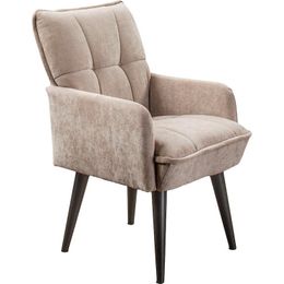 exxpo - sofa fashion Esszimmerstuhl &raquo;Mocca&laquo; () Armlehnenstuhl, bequem gepolstert B/H/T: 57cm x 93cm x 75cm, Chenilleoptik