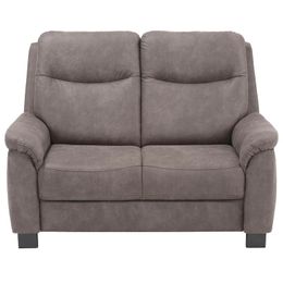 OTTO home 2-Sitzer &raquo;Boccaccio&laquo; mit Federkern, incl. Kopfteilverstellung grau Luxus-Microfaser Vintageoptik(100% Polyester);Struktur weich (90% 